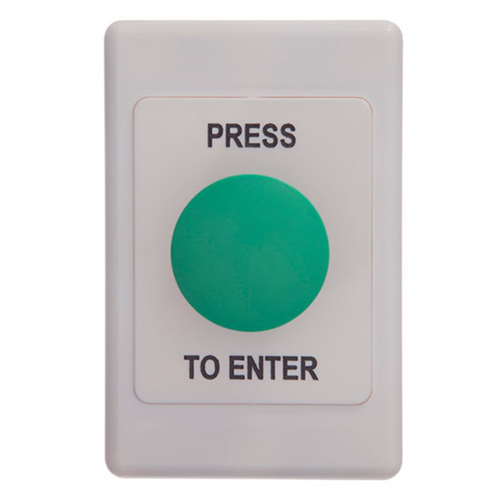 Neptune Press to Enter Green Mushroom Button with White GPO Faceplate ...