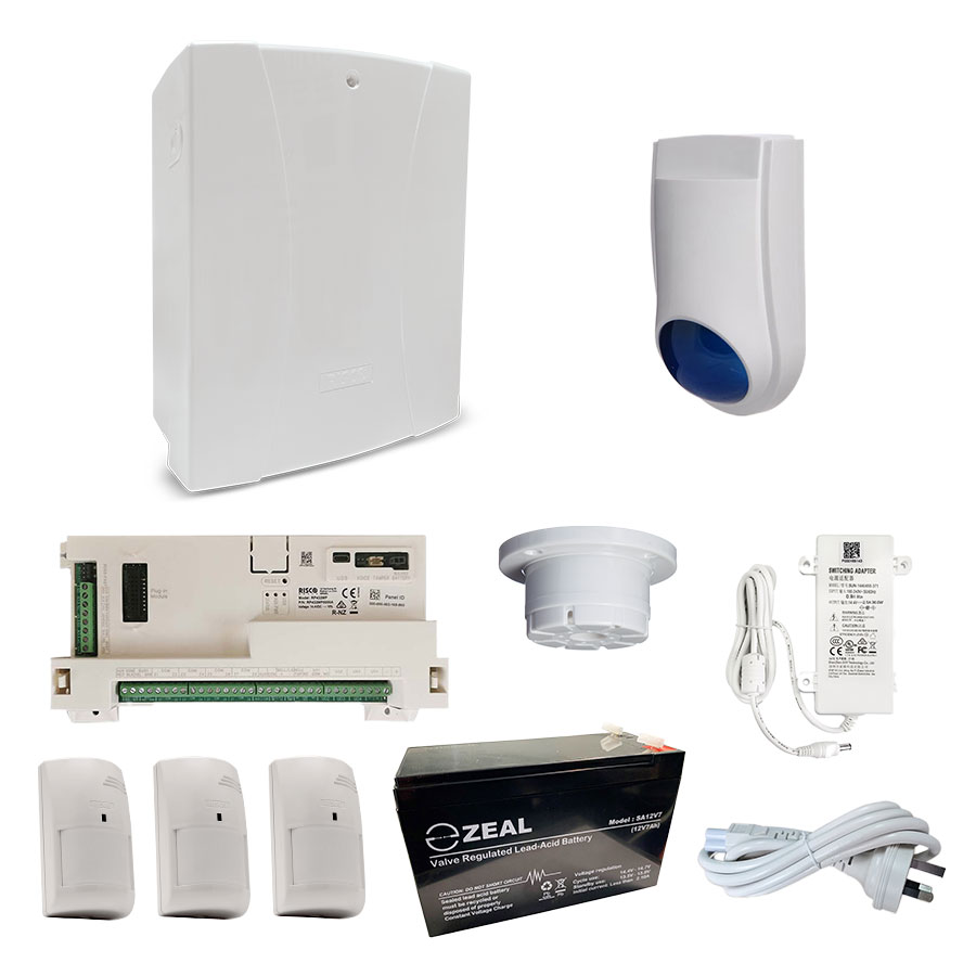 RISCO LightSYS+ Alarm Kit with 3x DigiSense Pet Friendly PIR Detectors ...